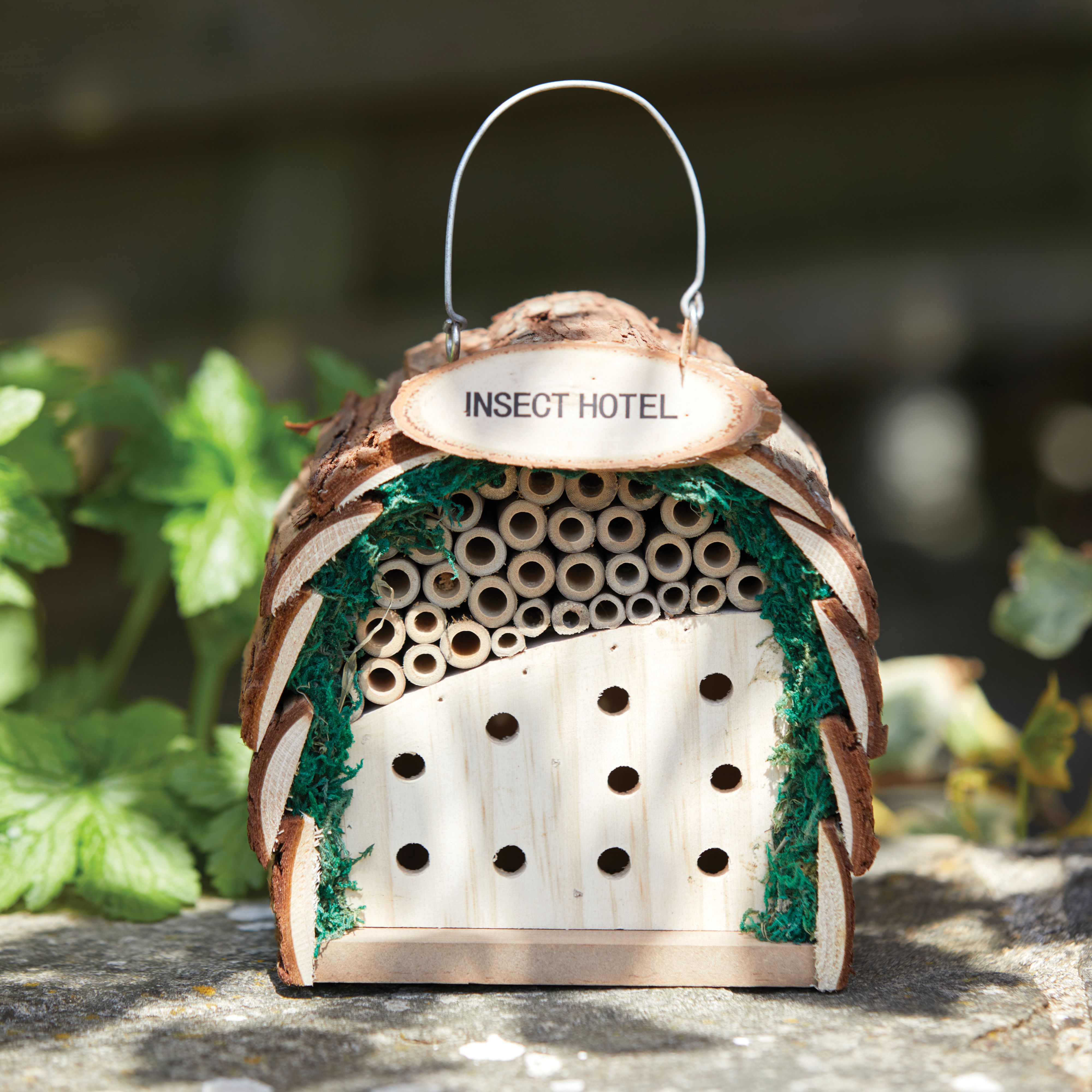 Wooden Insect House Bark Roof | Woodlodge Products