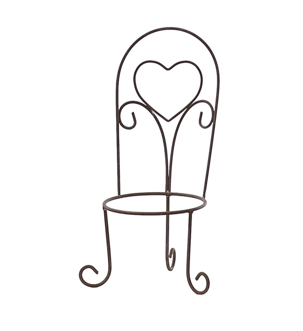 Metal Sgl Stand Sml Heart | Woodlodge Products