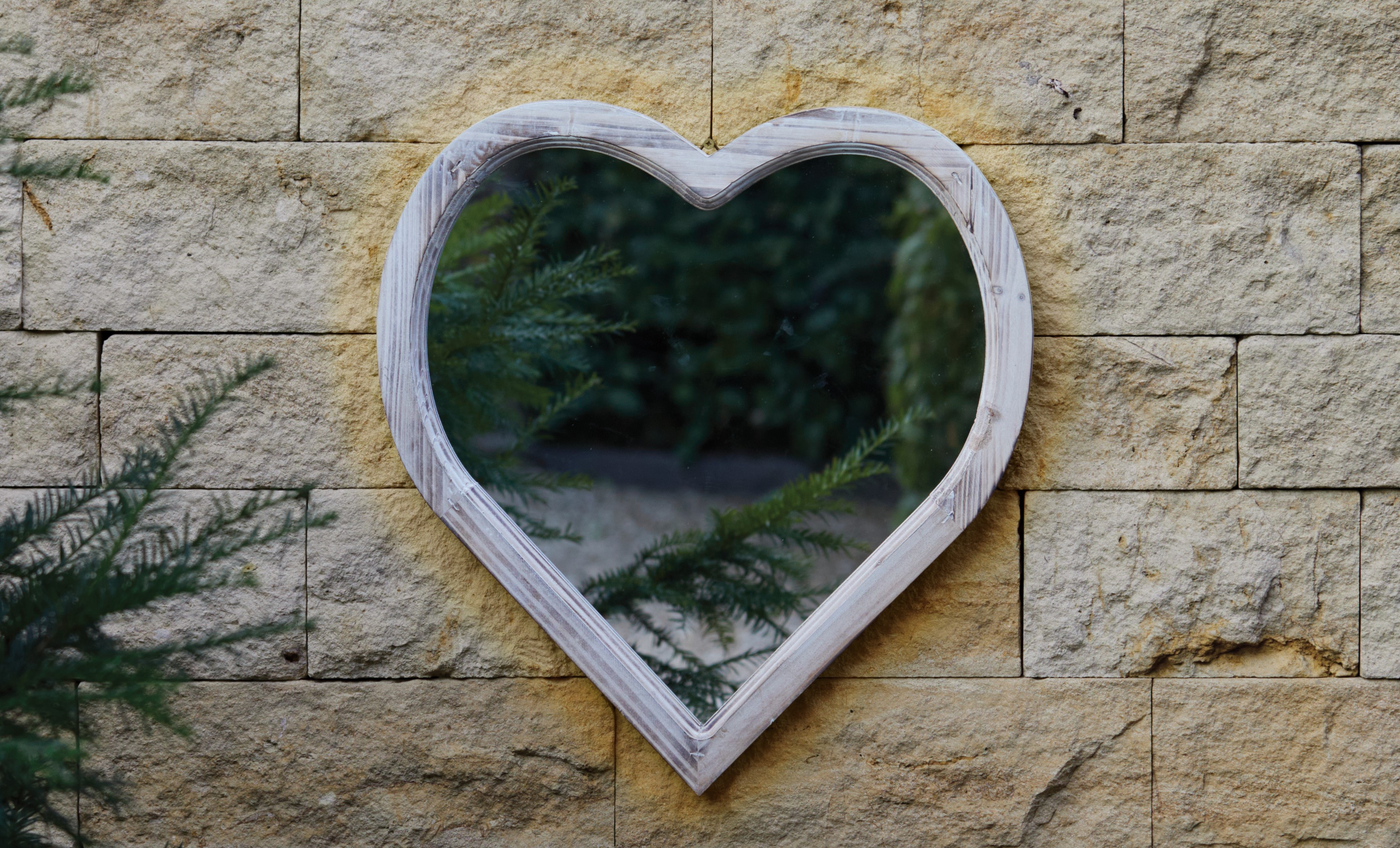 Large Heart Solar Mirror | Woodlodge Products