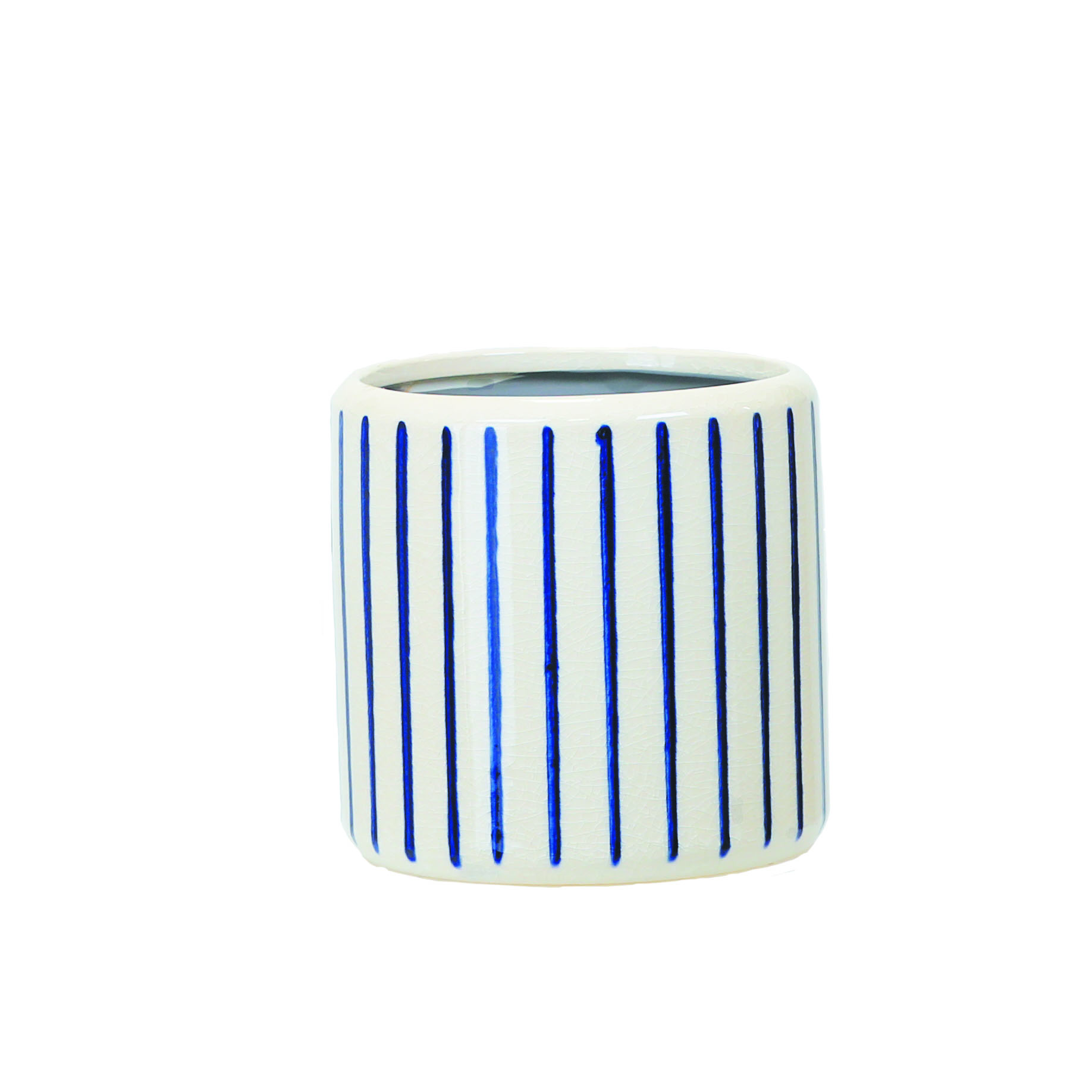 Stripe Pot Blue 14cm | Woodlodge Products