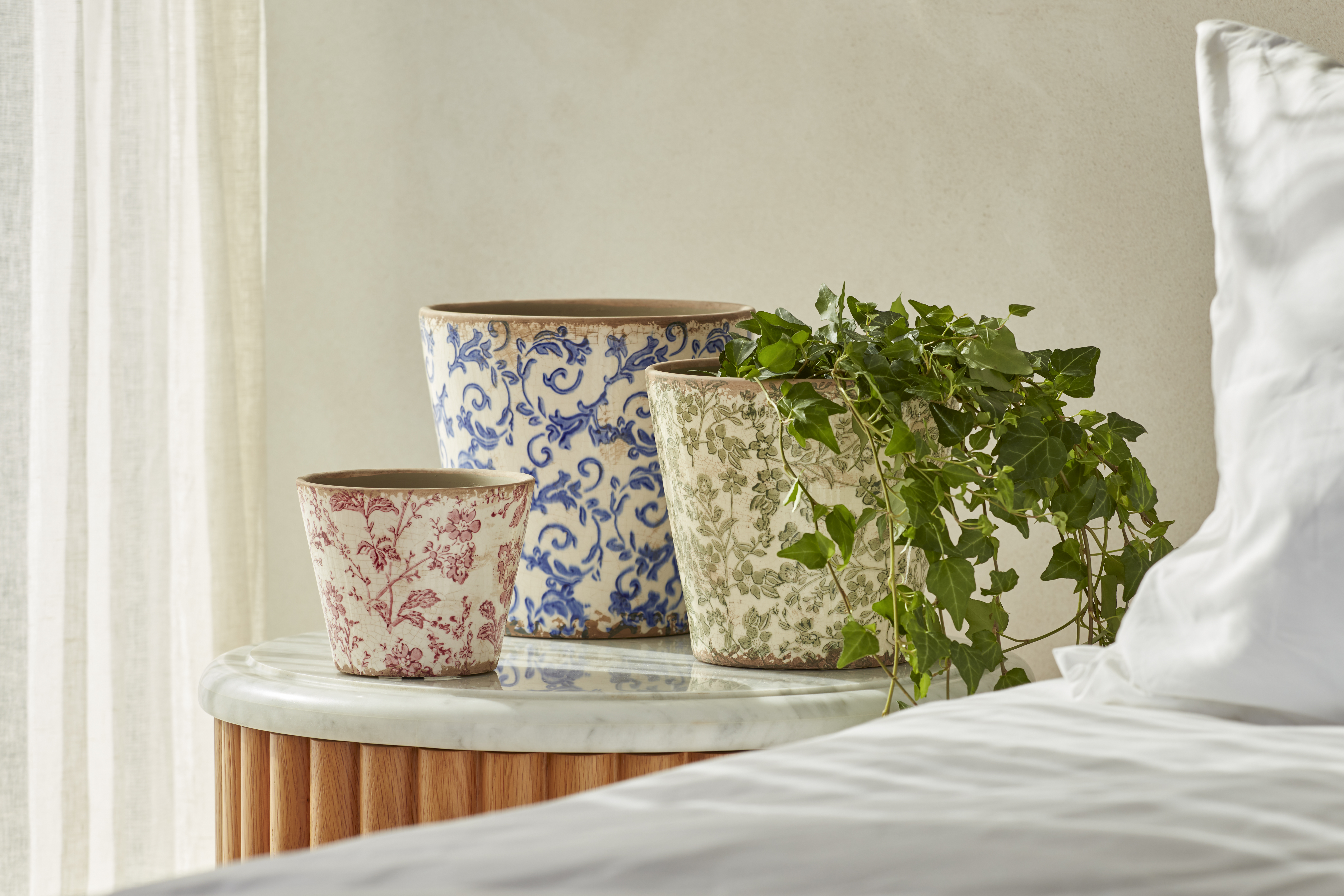 12cm Daphne Green Pot | Woodlodge Products