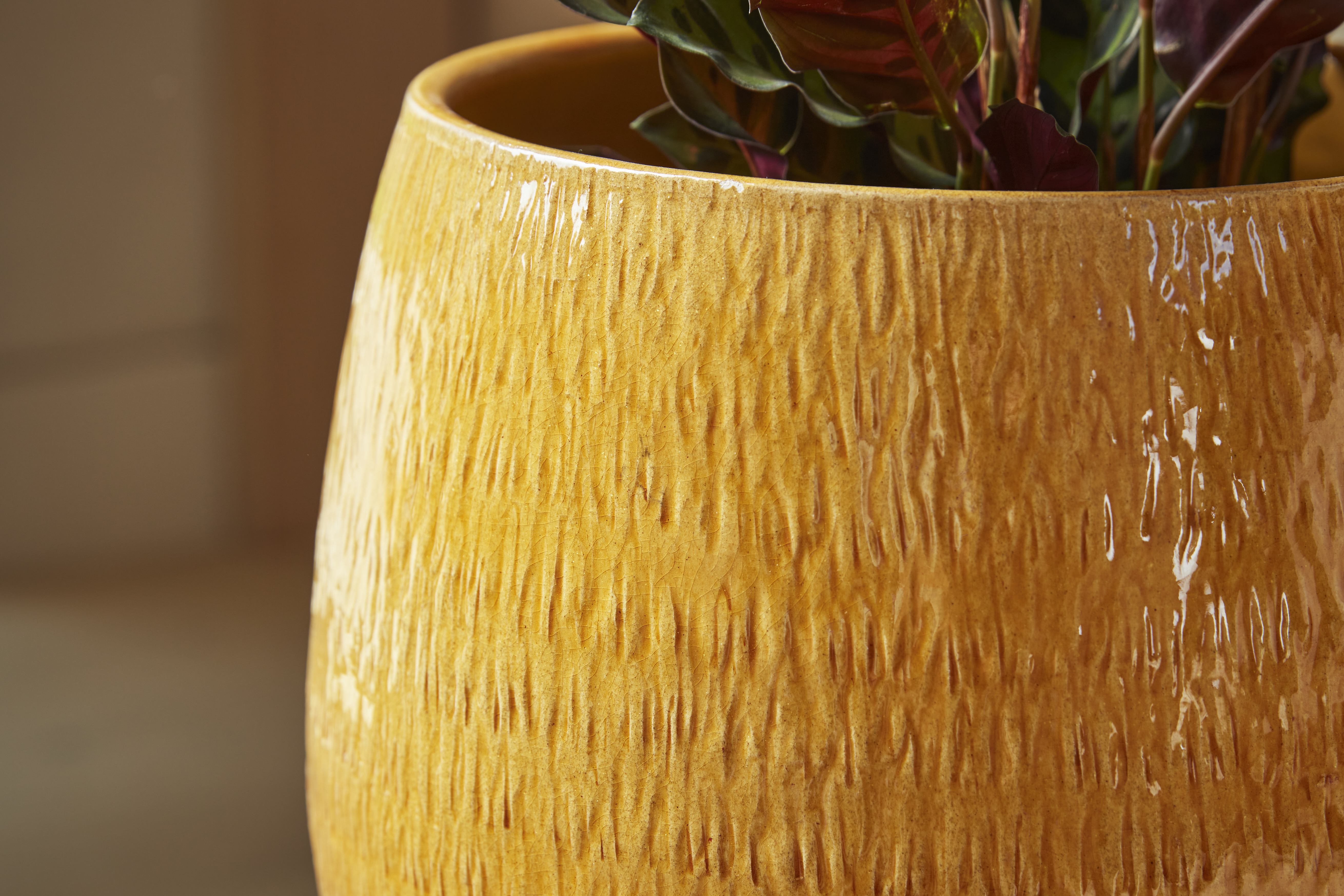 Zara Pot Yellow 22cm | Woodlodge Products